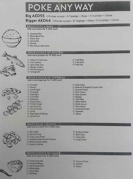 Menu at Studio City Sushi Counter restaurant, Dubai, Ground Floor of ...