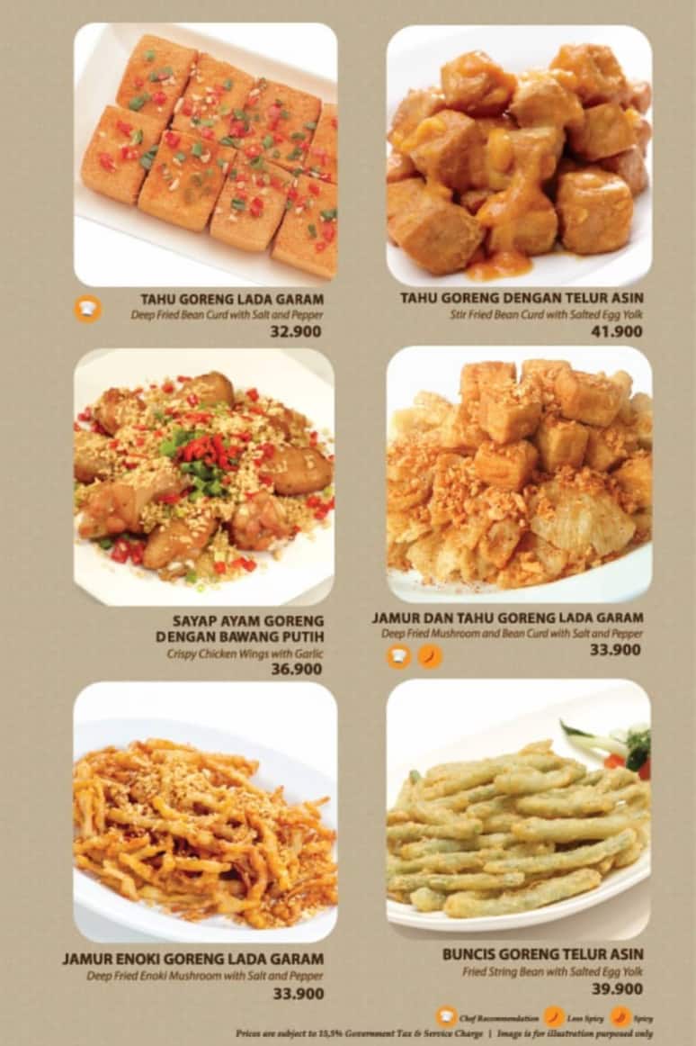 Menu at Imperial Duck Express restaurant, Jakarta, Moi