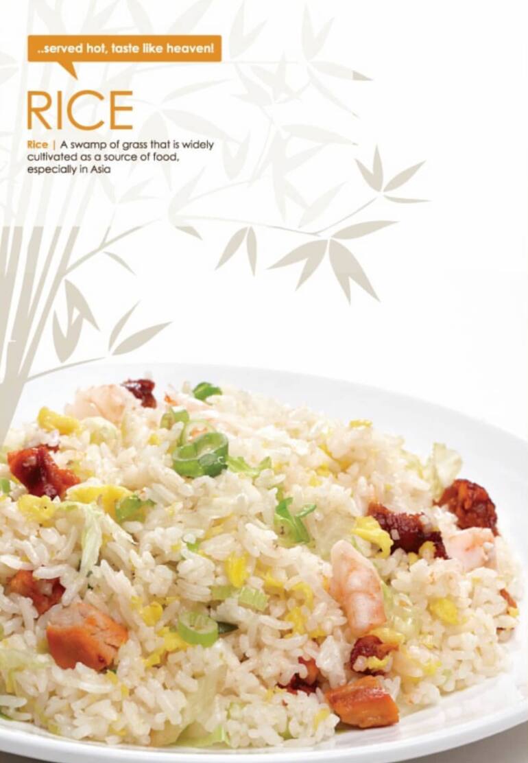 Menu at Imperial Duck Express restaurant, Jakarta