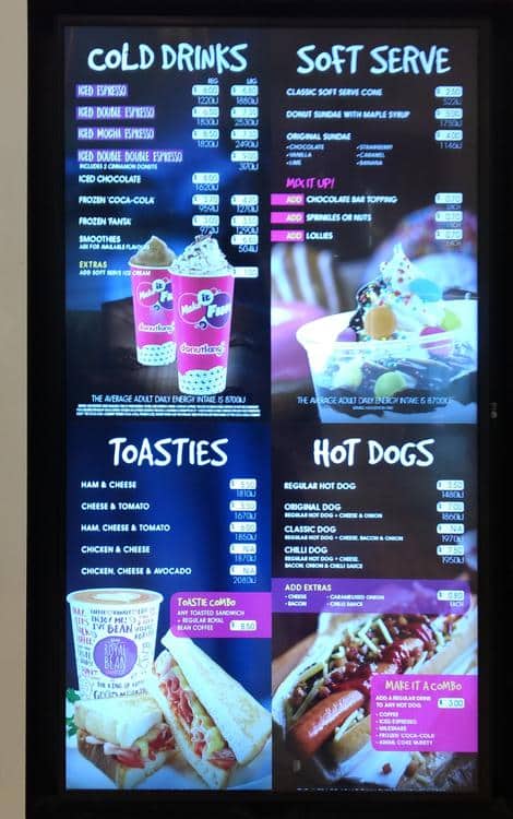 Menu at Donut King restaurant, Macquarie Park, Macquarie Shopping ...