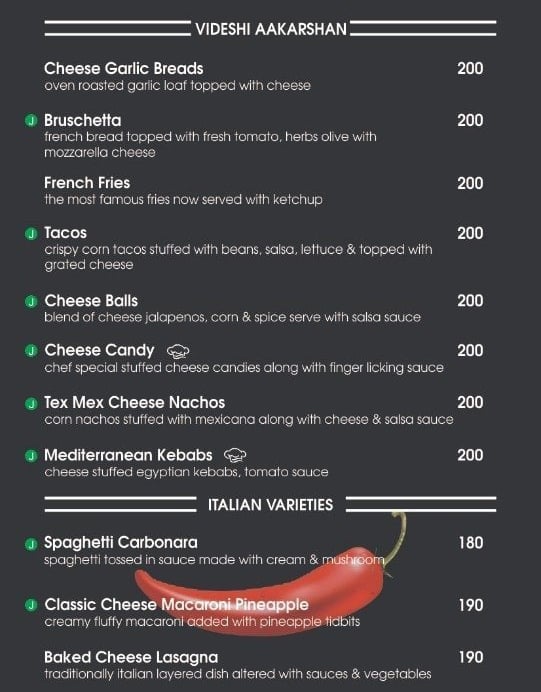 Menu at Masala Kitchen, Ahmedabad