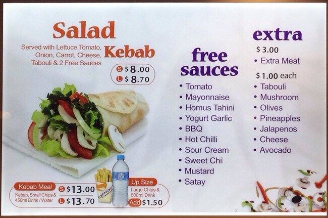 Menu at Origin Kebabs Buranda restaurant, Woolloongabba, Buranda Village