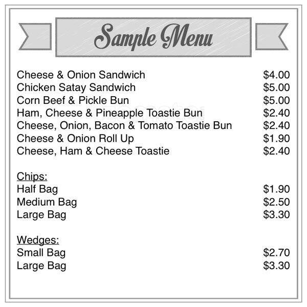 The Workers Food Bar Menu, Menu for The Workers Food Bar, Sockburn ...