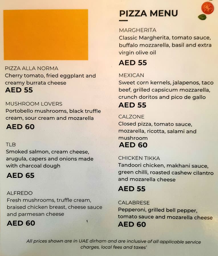 Menu of The Little Bistro, Al Wahda, Abu Dhabi