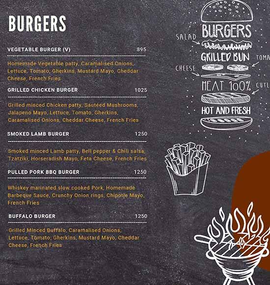 Menu at Bengaluru Marriott Hotel Whitefield, Bengaluru