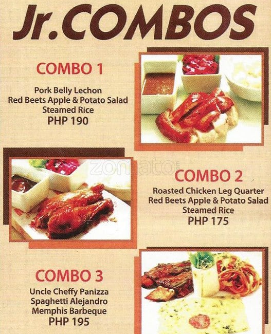 Menu at Uncle Cheffy BBQ, San Juan