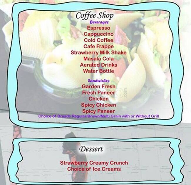 Menu at Unwind Resto Cafe, Chennai, 74 The Ircc Cafe Kasturi Rangan Road