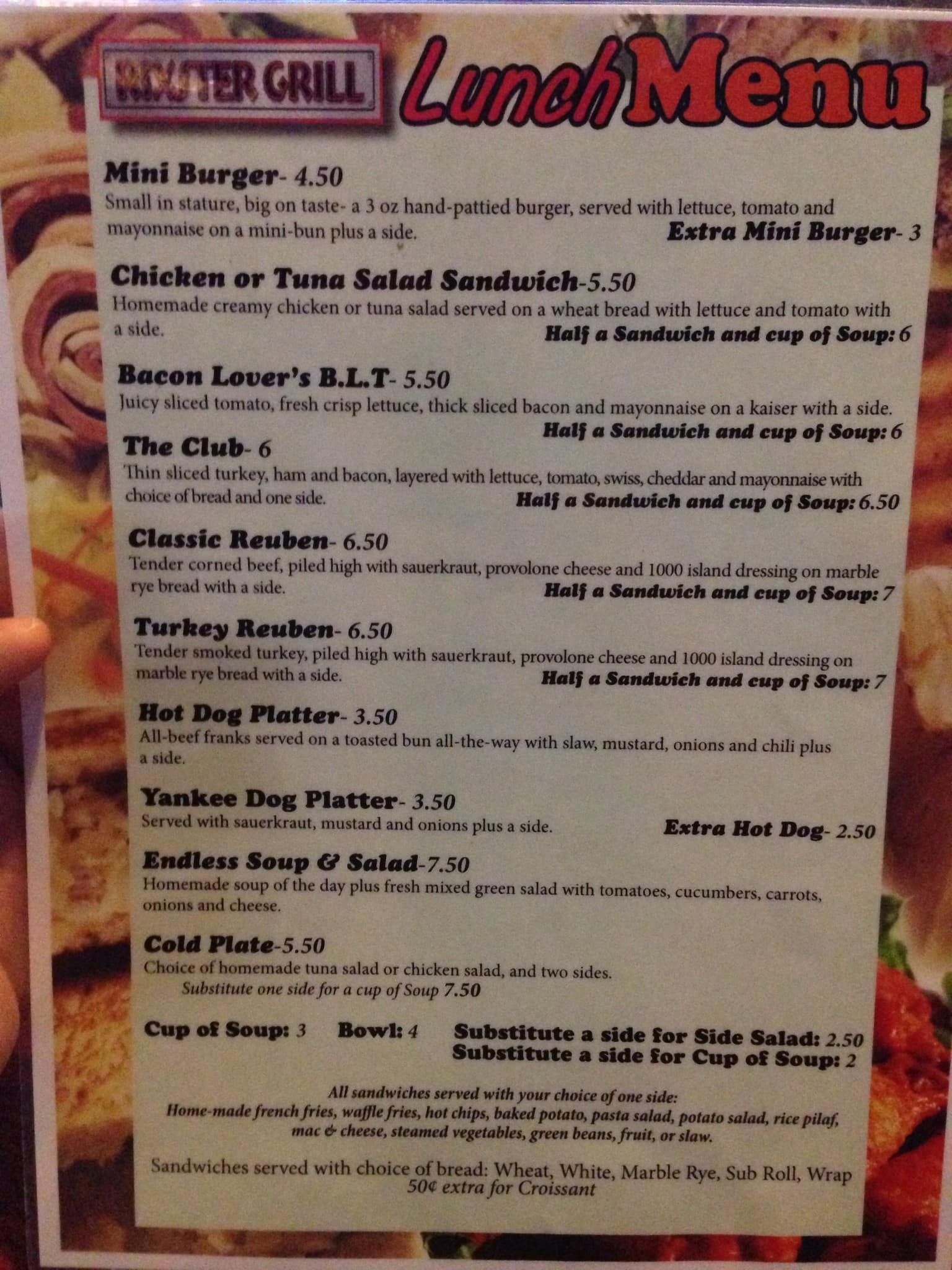 Menu at Rixster Grill pub & bar, High Point, Tinsley Dr Suite 159