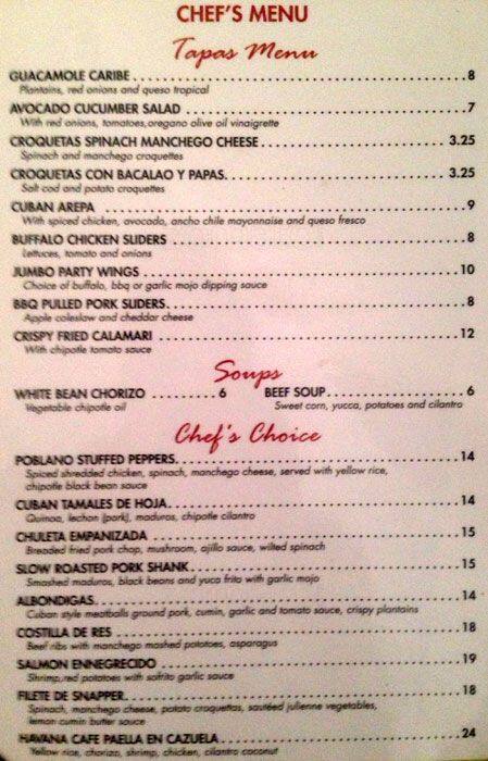 Menu at Coco Loco Hoboken pub & bar, Hoboken