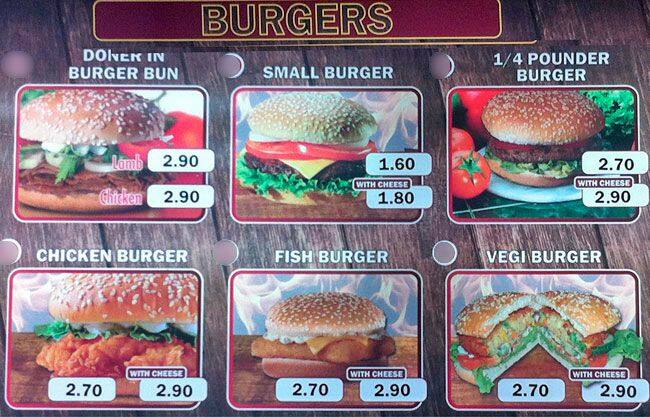 Menu at Best Grill restaurant, London, 34 Goldhawk Rd