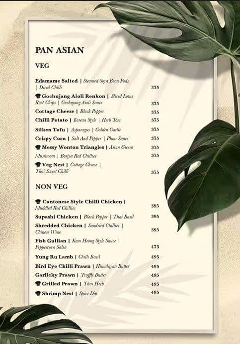 Menu of House Of KO, Chembur, Mumbai
