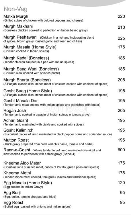 Menu at PEPPER MINT RESTAURANT, Bengaluru, No.75/2
