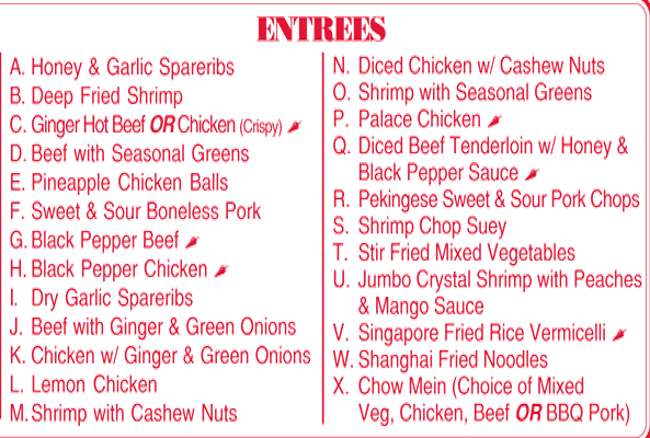 Menu at Jumbo Dim Sum restaurant, Edmonton