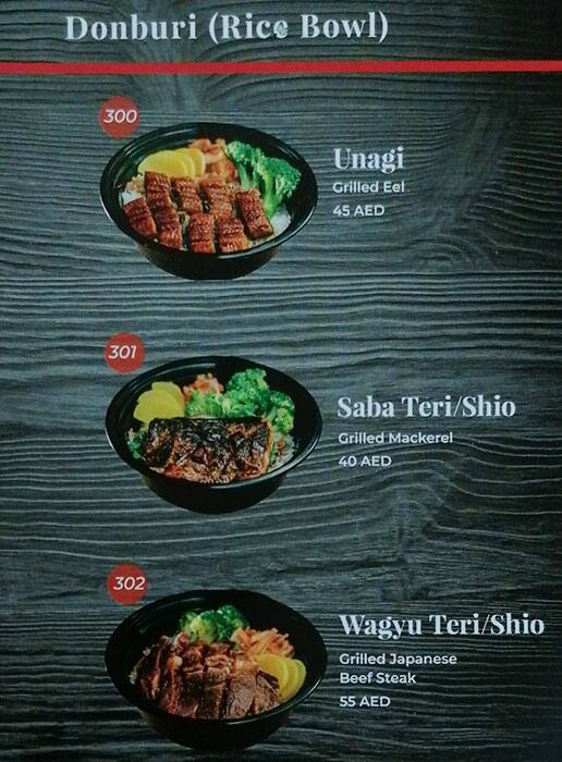 Menu at Samurai Japanese Restaurant, Abu Dhabi, Al Wahda Mall - 1 Hazza ...