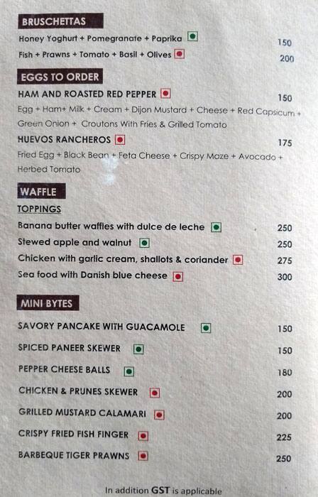 Earth Cafe - Palais De Mahe Menu - Zomato