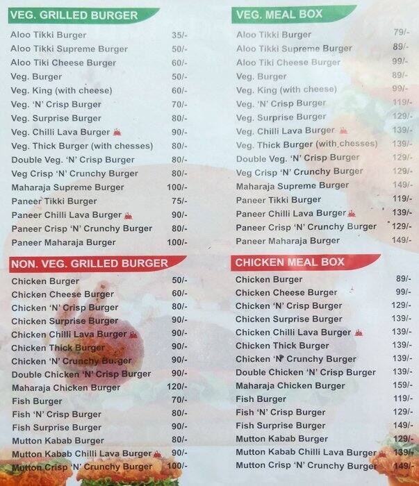 Burger Point Menu, Menu for Burger Point, Sector 15, Gurgaon - Zomato