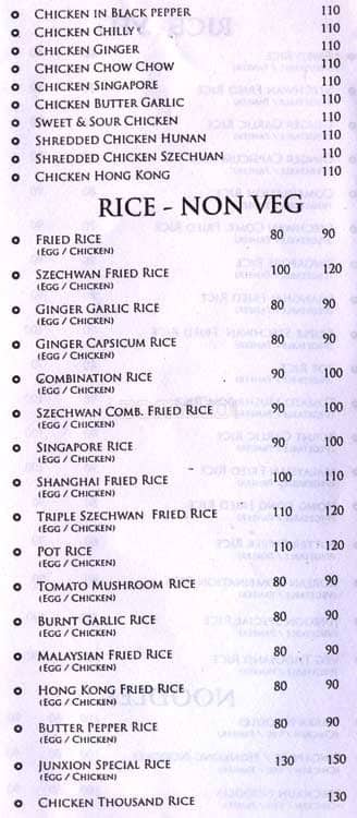 Menu at Junction, Thane, A/10