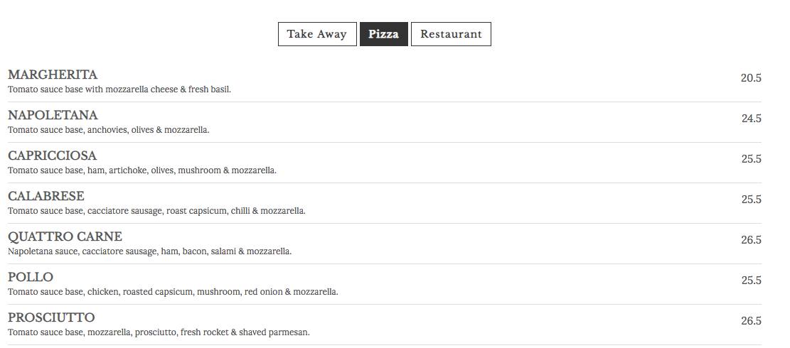 Menu at Siderno pub & bar, Osborne Park