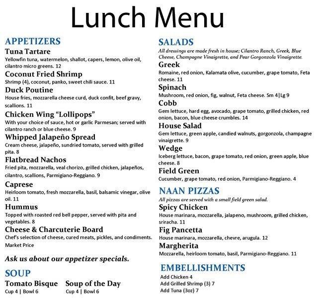 Menu at Cody's Restaurant Bar & Patio, San Marcos