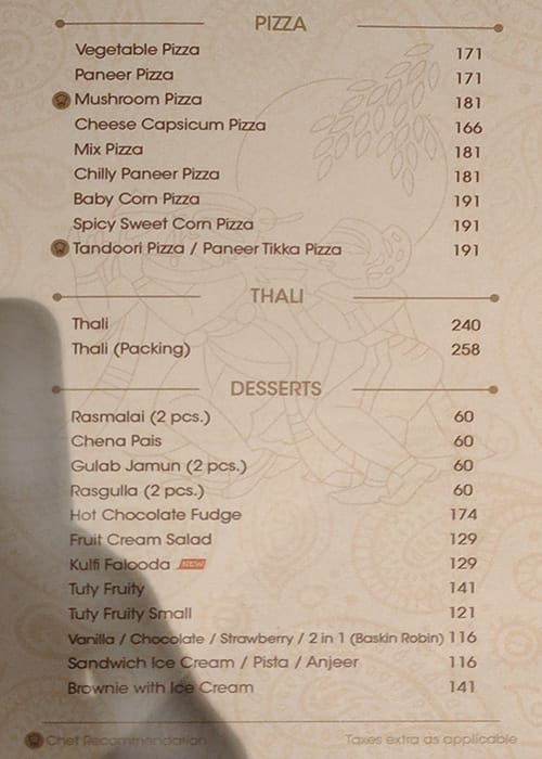 Menu at Kaveri's Sweets & Restaurant, Ranchi, Ground Floor