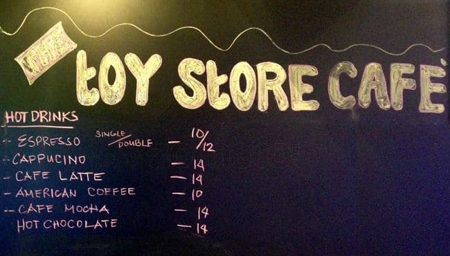 Menu at The Toy Store Cafe, Dubai, Mall of the Emirates Sheikh Zayed Rd