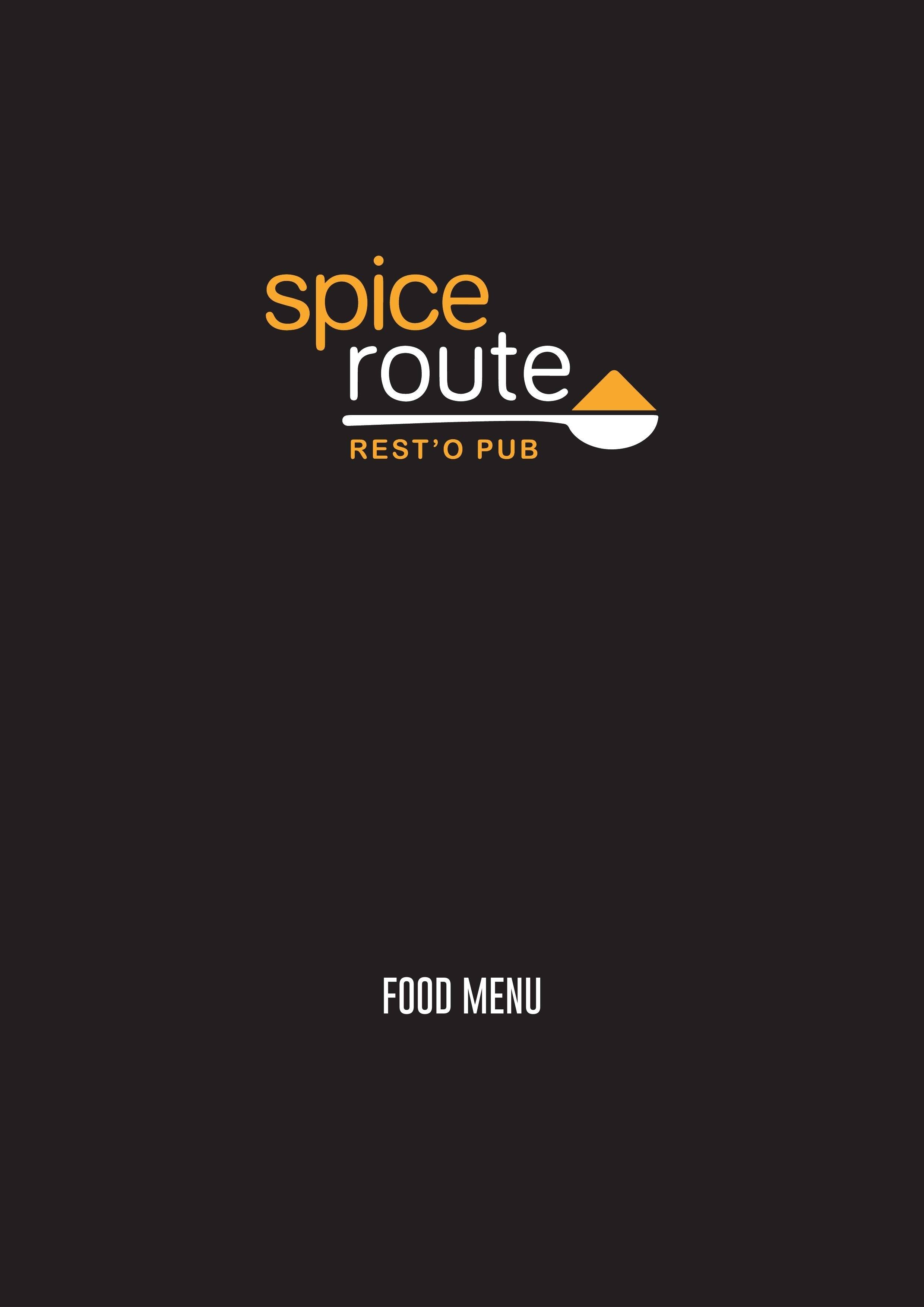 Menu at Spice Route, Puducherry