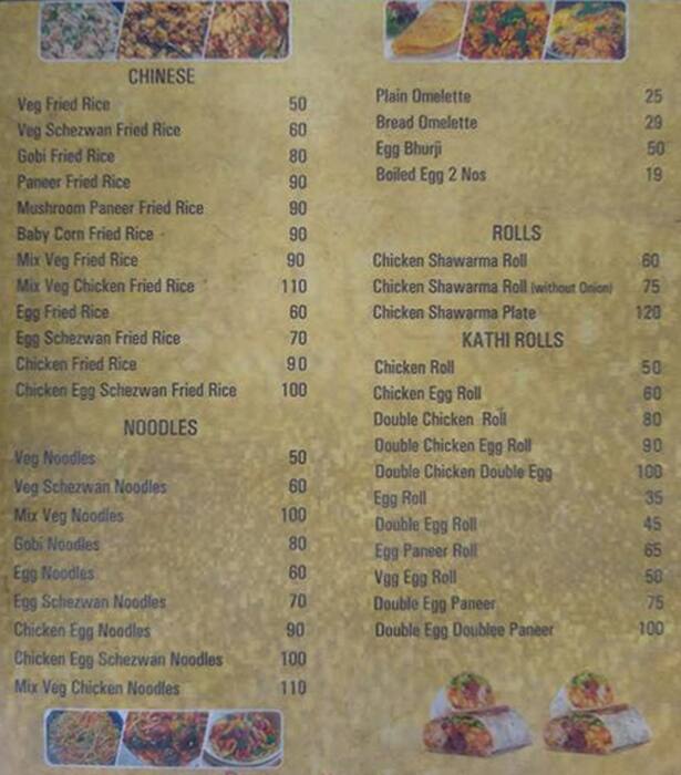Menu of Hot & Cold Hut, Koramangala 4th Block, Bangalore
