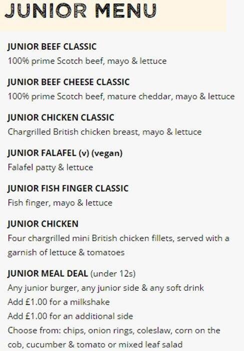 Menu at Handmade Burger Co restaurant, Birmingham, 14T Brindley Place ...