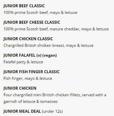 Menu at Handmade Burger Co restaurant, Birmingham, 14T Brindley Place ...