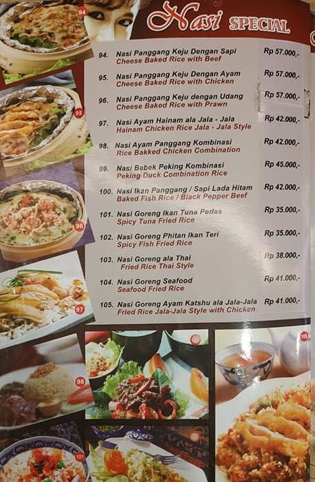 Carta del restaurante Sari Laut Jala Jala Kuningan City, South Jakarta