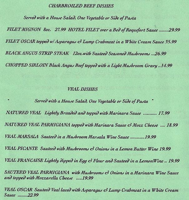 Menu at The Langhorne Hotel pub & bar, Langhorne