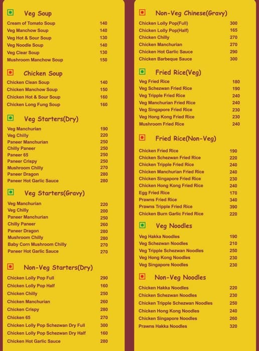 Menu of Tanishqq Family Restaurant, Kharghar, Navi Mumbai