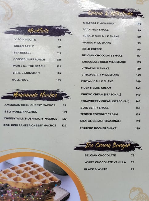 Menu of Trisha Foods, Koti, Hyderabad