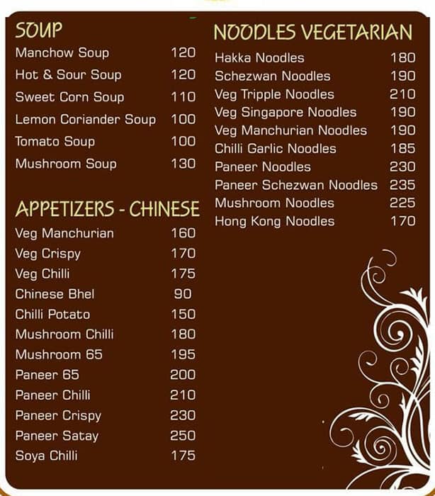 Menu of Divine Indian Chinese Restaurant, Owale, Thane West, Thane