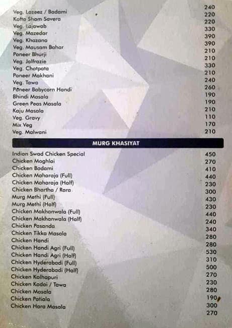 Menu at Swad Lunch & Dinner (Home made), Thane