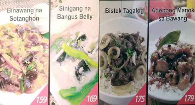 Menu at Isla restaurant, San Juan