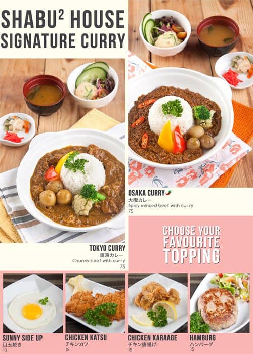 Menu at Shabu Shabu House Grand restaurant, Jakarta