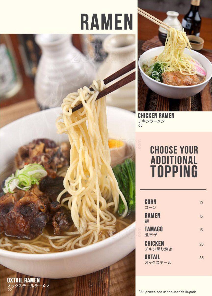 Menu at Shabu Shabu House Grand restaurant, Jakarta