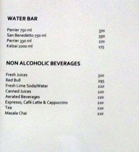 Menu at Alto Vino - JW Marriott Pune, Pune