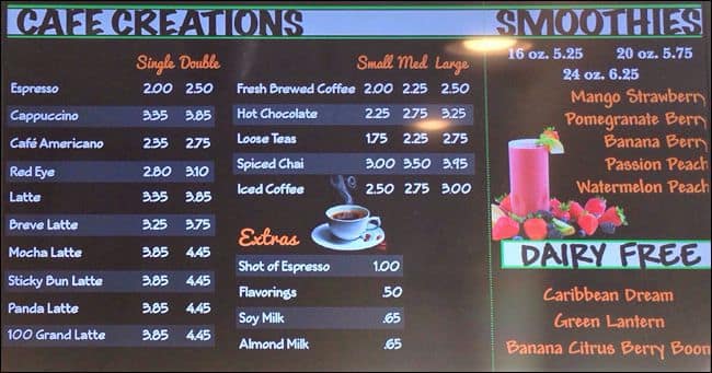 Menu at iMunch Cafe, Philadelphia