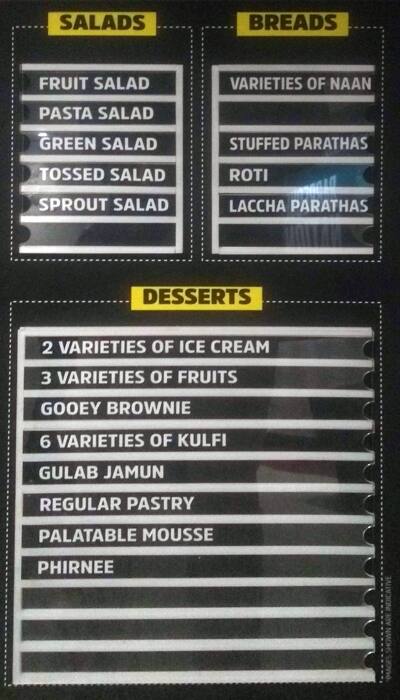 Menu at UBQ by Barbeque Nation, Chennai, 1, 349/357, 3rd Floor