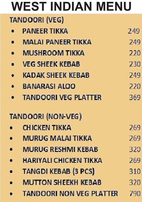 Menu of Cake Point, Mahim, Mumbai