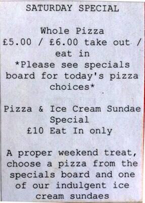 Menu at The Cinnamon Tree Bakery, London, 14 Peckham High St