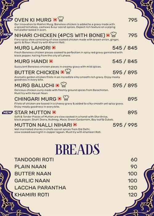 Menu of Noorani By Nihari, Chandigarh Industrial Area, Chandigarh