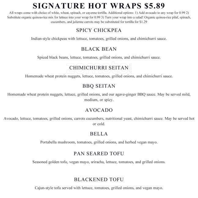 Conscious Cravings Menu, Menu for Conscious Cravings, Bouldin, Austin ...