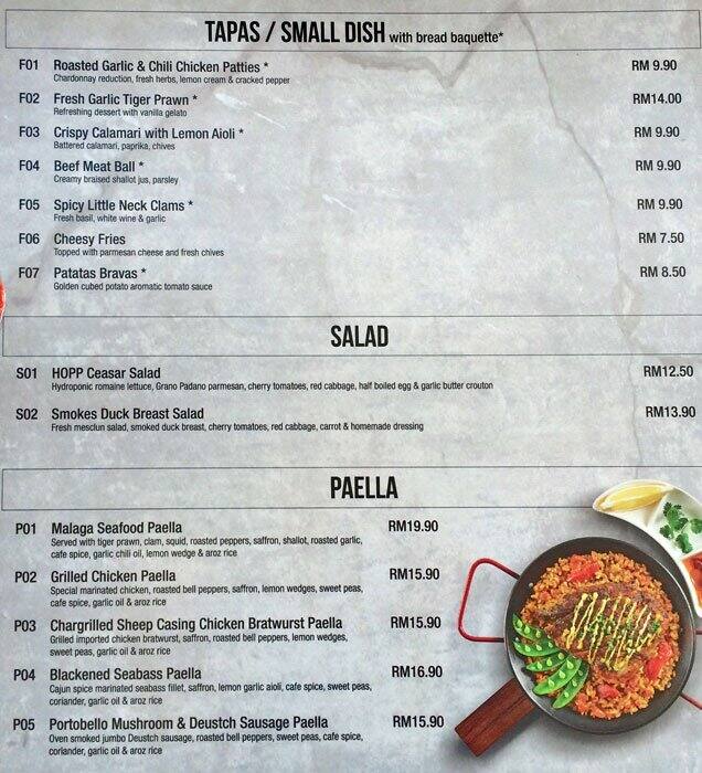 HOPP Cafe Menu, Menu for HOPP Cafe, Bandar Sunway, Selangor - Zomato ...