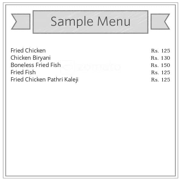 Menu of IFC - So Best, Bhelupur, Varanasi