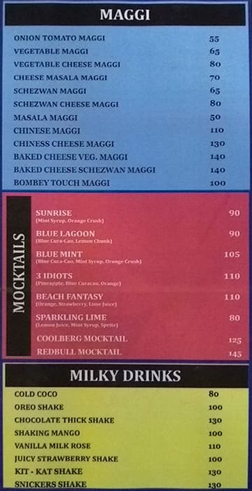 Menu at The Mohalla, Ahmedabad, 243/244