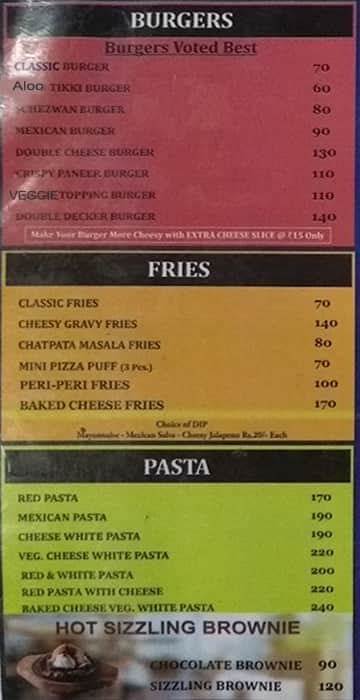 Menu at The Mohalla, Ahmedabad, 243/244