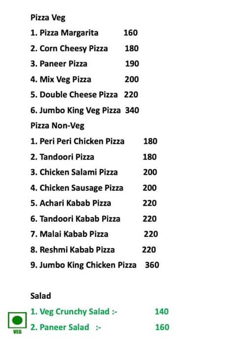 Menu of Milanooo, Mira Road, Mumbai